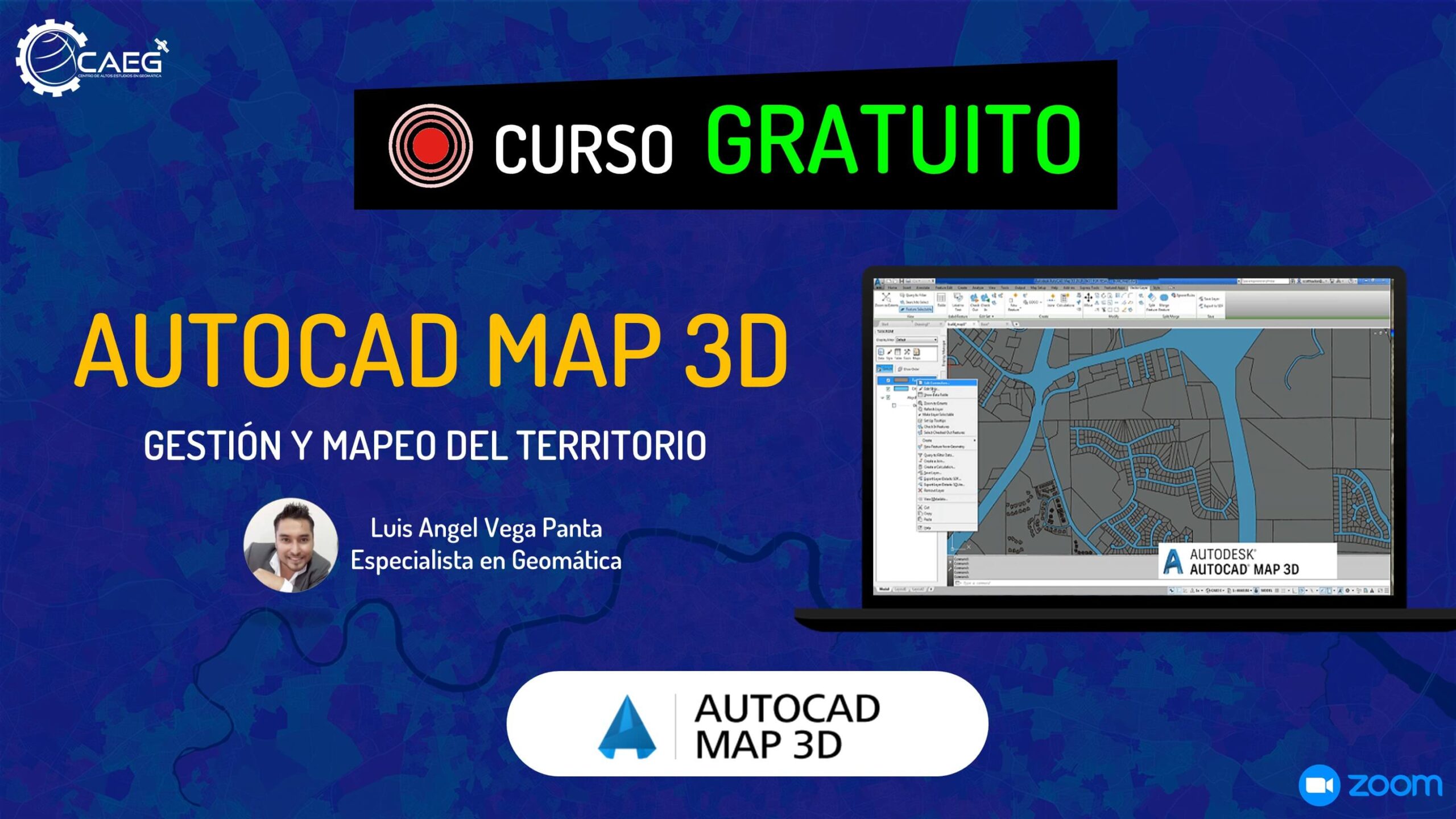 🌎 Curso AutoCAD Map 3D (Gestión y Mapeo del Territorio) | CAEG